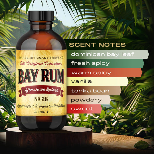 The Best Bay Rum Aftershave Splash for Men | Barberry Coast®