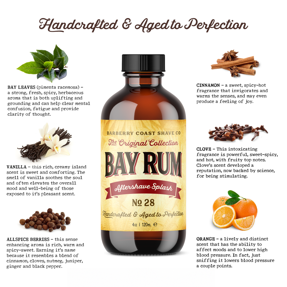 The Best Bay Rum Aftershave Splash for Men | Barberry Coast®
